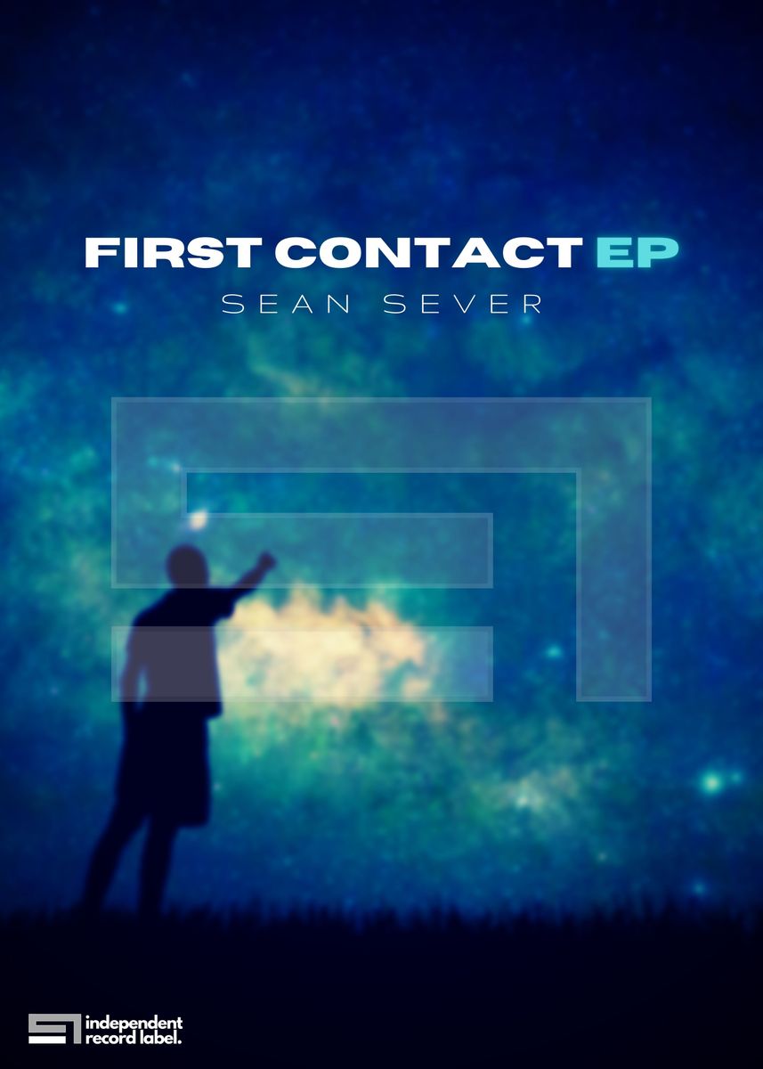 'First Contact EP Poster' Poster, picture, metal print, paint by Sean ...