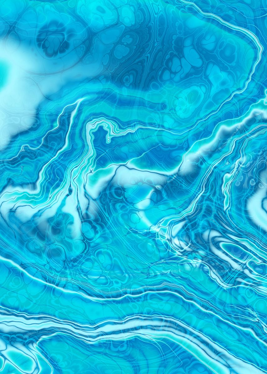 'Turquoise Gem Texture 25' Poster, picture, metal print, paint by Aloke ...