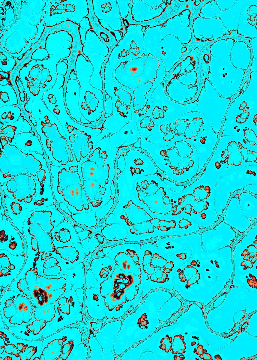 'Turquoise Gem Texture 21' Poster by Aloke Design | Displate