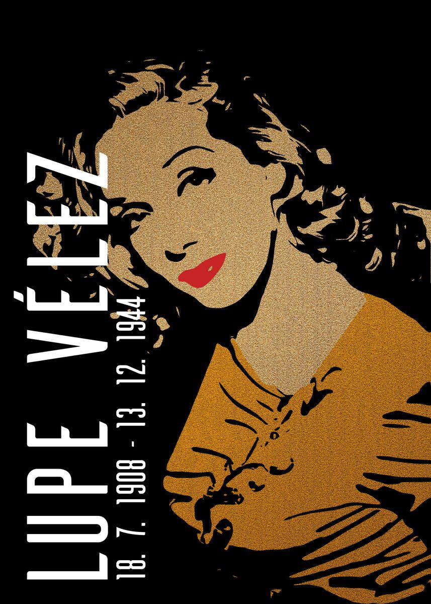 'Lupe Velez' Poster by Petra Rommelfanger | Displate