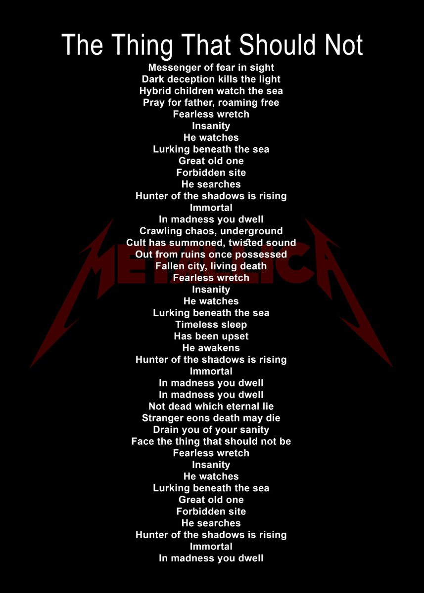 'Lyric band metal legend' Poster by Faeyza Art | Displate