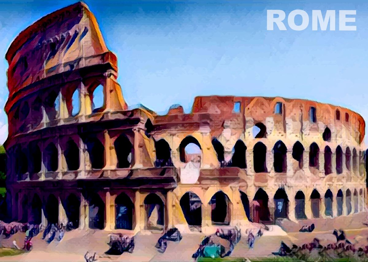 'The Colosseum ' Poster by Rozi Art | Displate