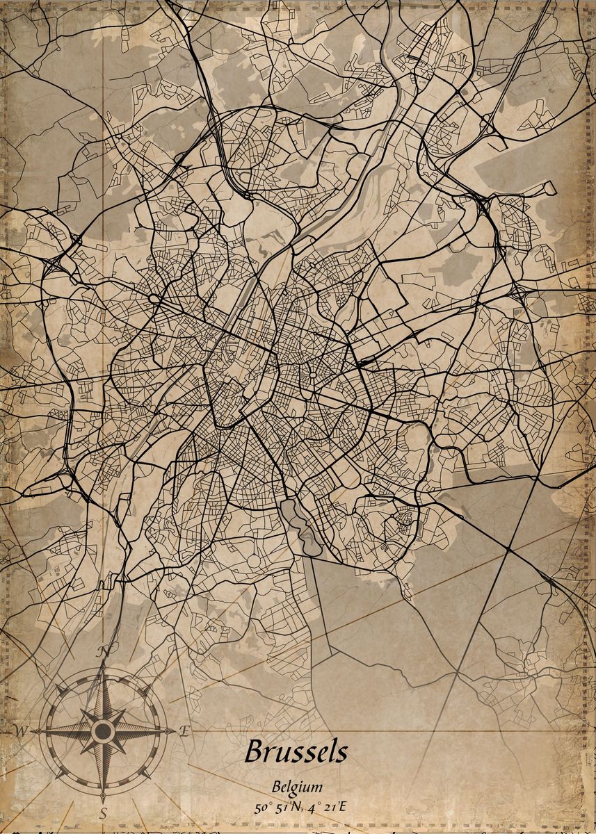 'Brussels Belgium' Poster by Project X | Displate