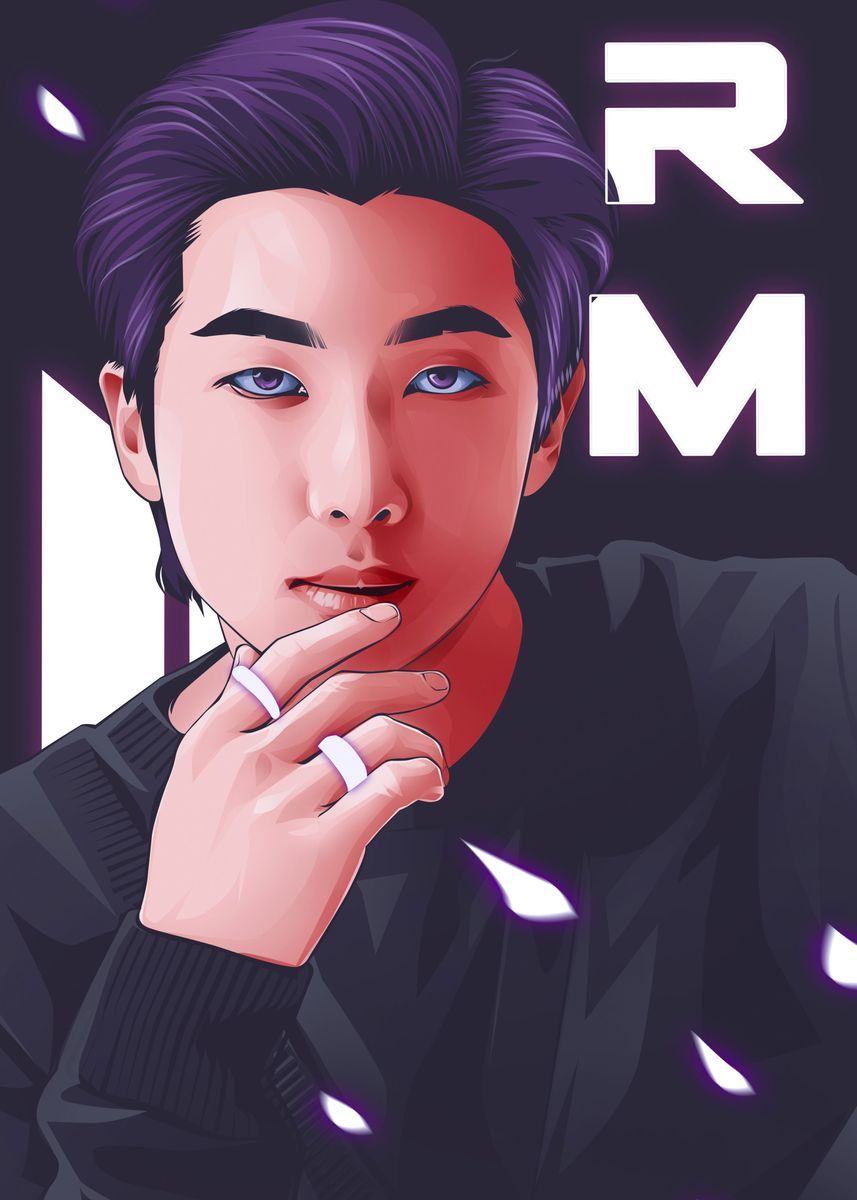 'Rap Monster' Poster by Naui Art | Displate
