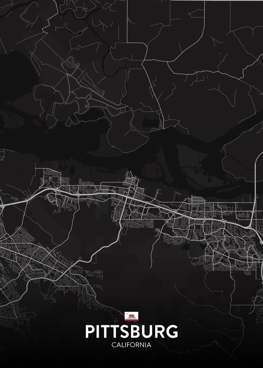 'Pittsburg CA' Poster by IMR Designs | Displate