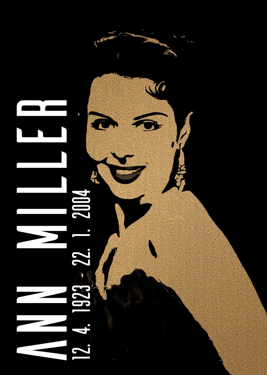 'Ann Miller' Poster, picture, metal print, paint by Petra Rommelfanger ...