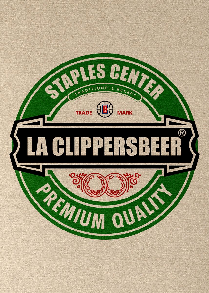 'LA Clippers Beer' Poster, picture, metal print, paint by RickyEKelly ...