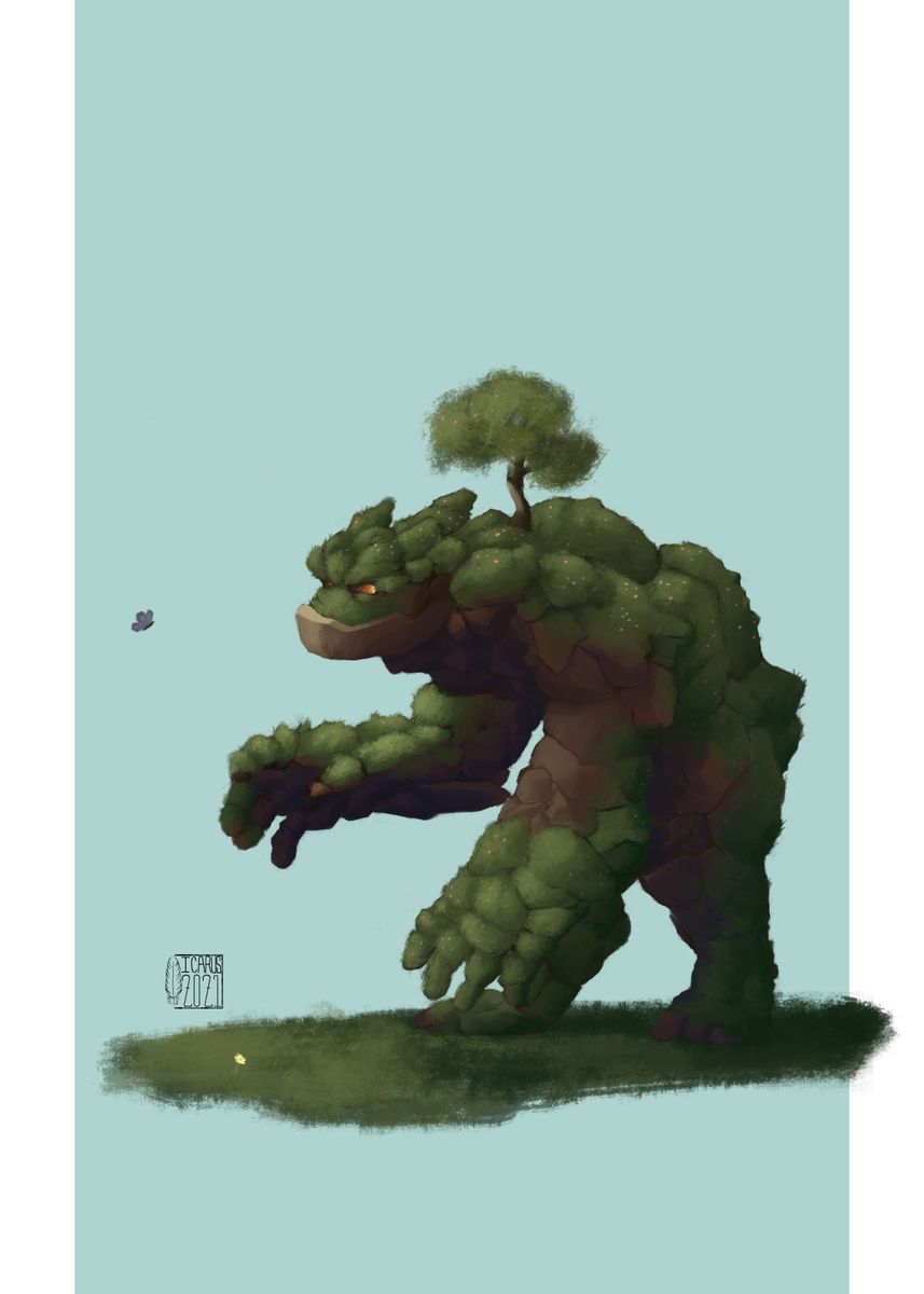 'Golem in the sun' Poster by Icarus Art | Displate