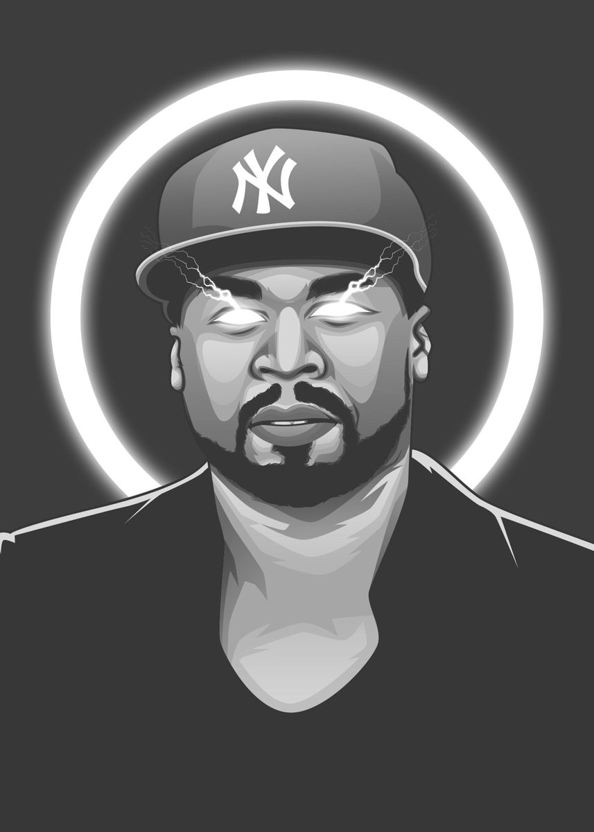 '50 Cent Rapper' Poster, picture, metal print, paint by Colorize Studio ...