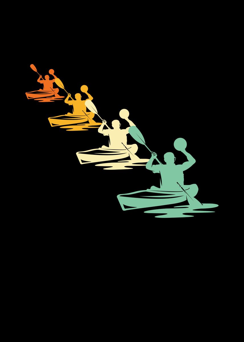 'Canoe Polo ' Poster by kritich | Displate