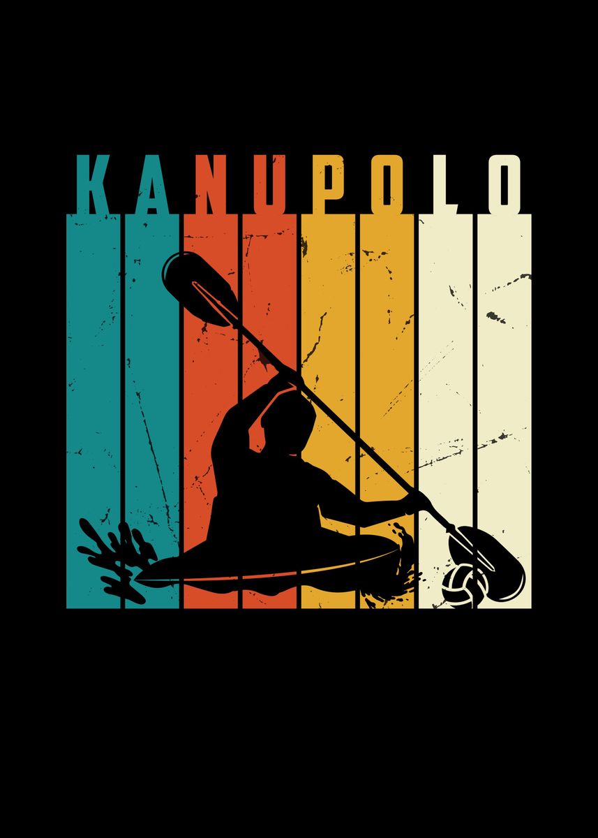 'Kanupolo' Poster, picture, metal print, paint by kritich | Displate