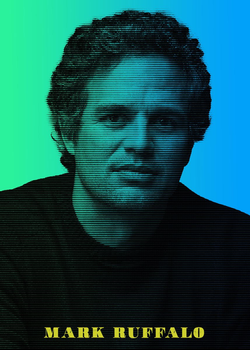 'Mark Ruffalo' Poster, picture, metal print, paint by Poster ...