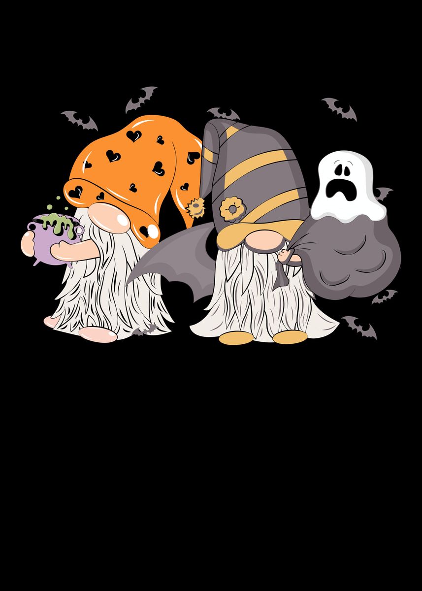 'Halloween Gnome' Poster by NAO | Displate