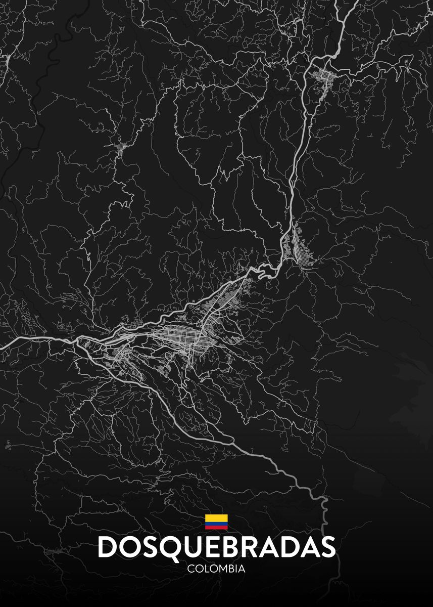 'Dosquebradas CO' Poster, picture, metal print, paint by IMR Designs ...