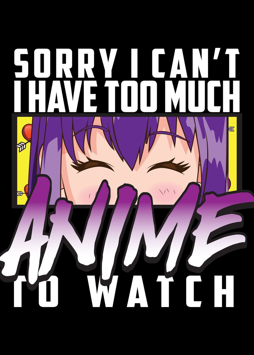 'Funny Anime Manga Lover' Poster by AestheticAlex | Displate