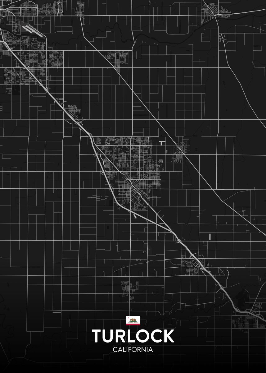 'Turlock CA' Poster by IMR Designs | Displate