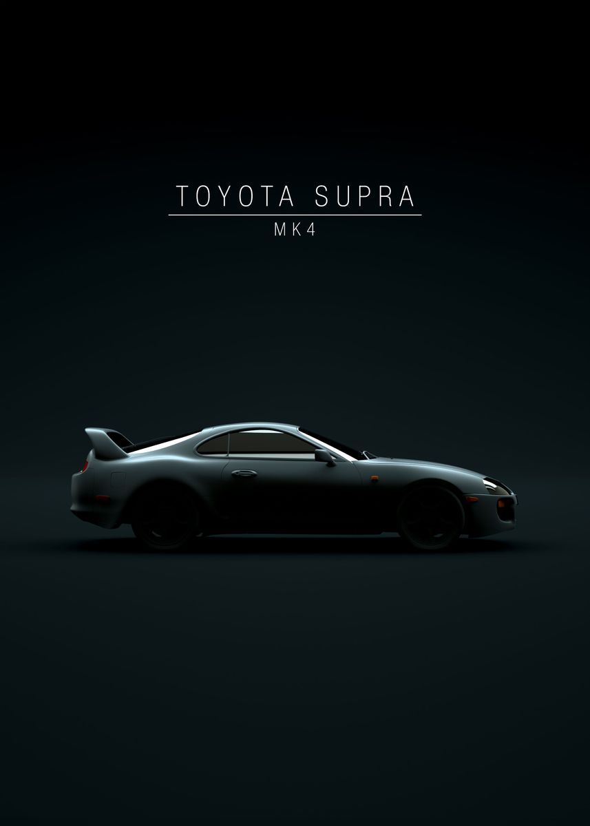 'Supra MK4 1993' Poster, picture, metal print, paint by 21 MXM | Displate