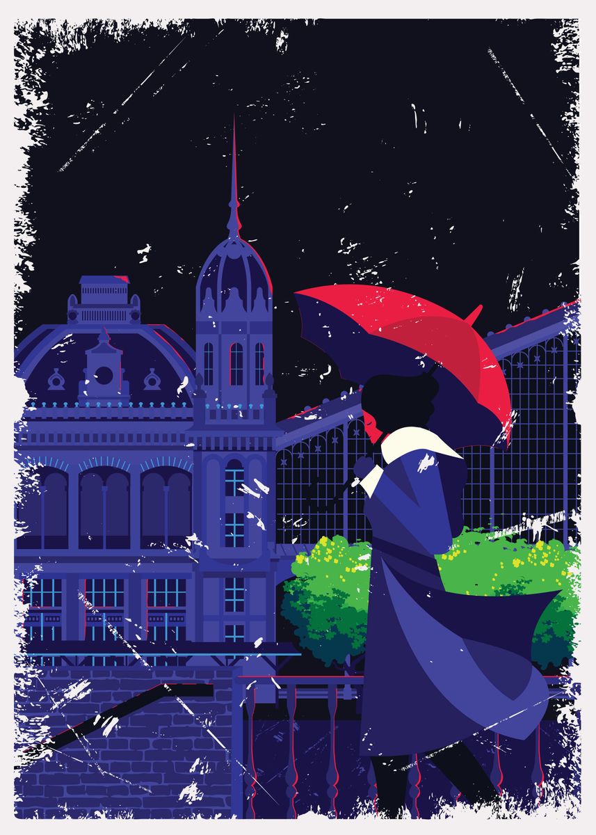 'Nyugati railway station' Poster by Benjamin Farkas | Displate