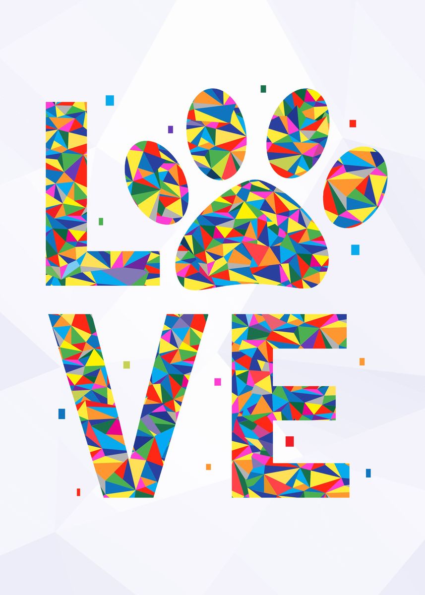 'Dog Lover Pop Art' Poster, picture, metal print, paint by Yahya Art ...