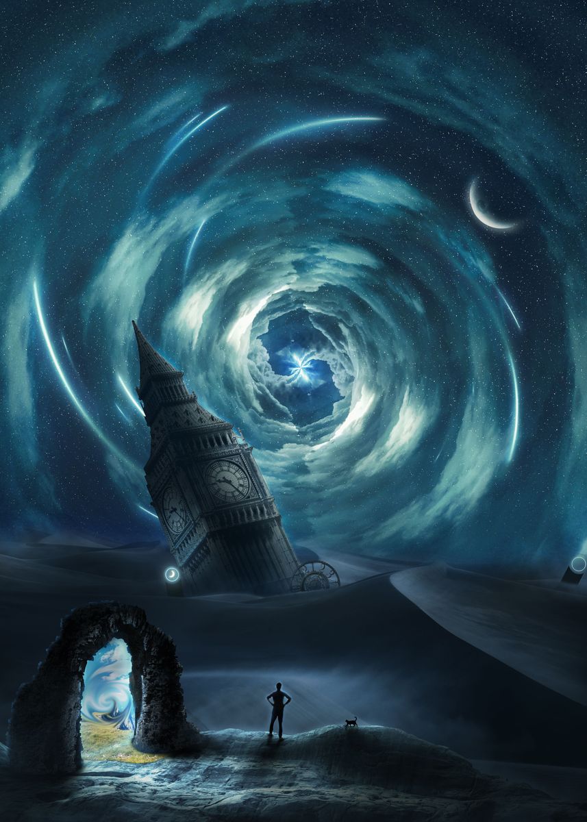 'wormhole' Poster, picture, metal print, paint by enterthevibee | Displate