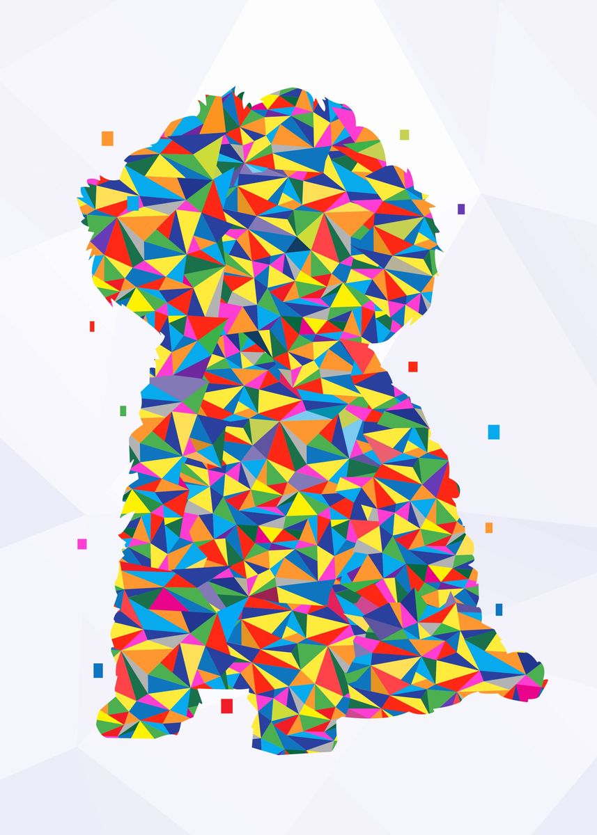 'Toy Poodle Dog Wpap' Poster, picture, metal print, paint by Yahya Art ...