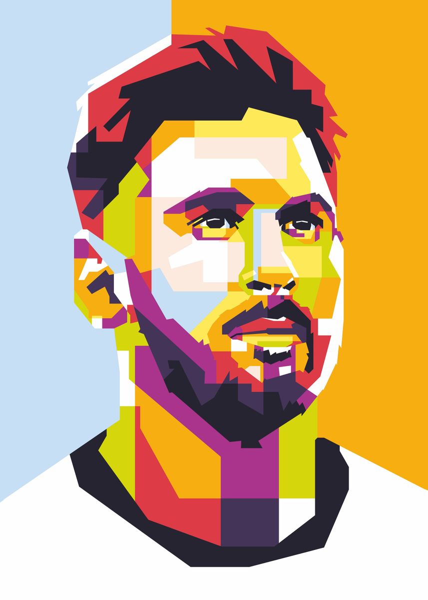 'LEO MESSI' Poster, picture, metal print, paint by Muhammad Iqbal ...