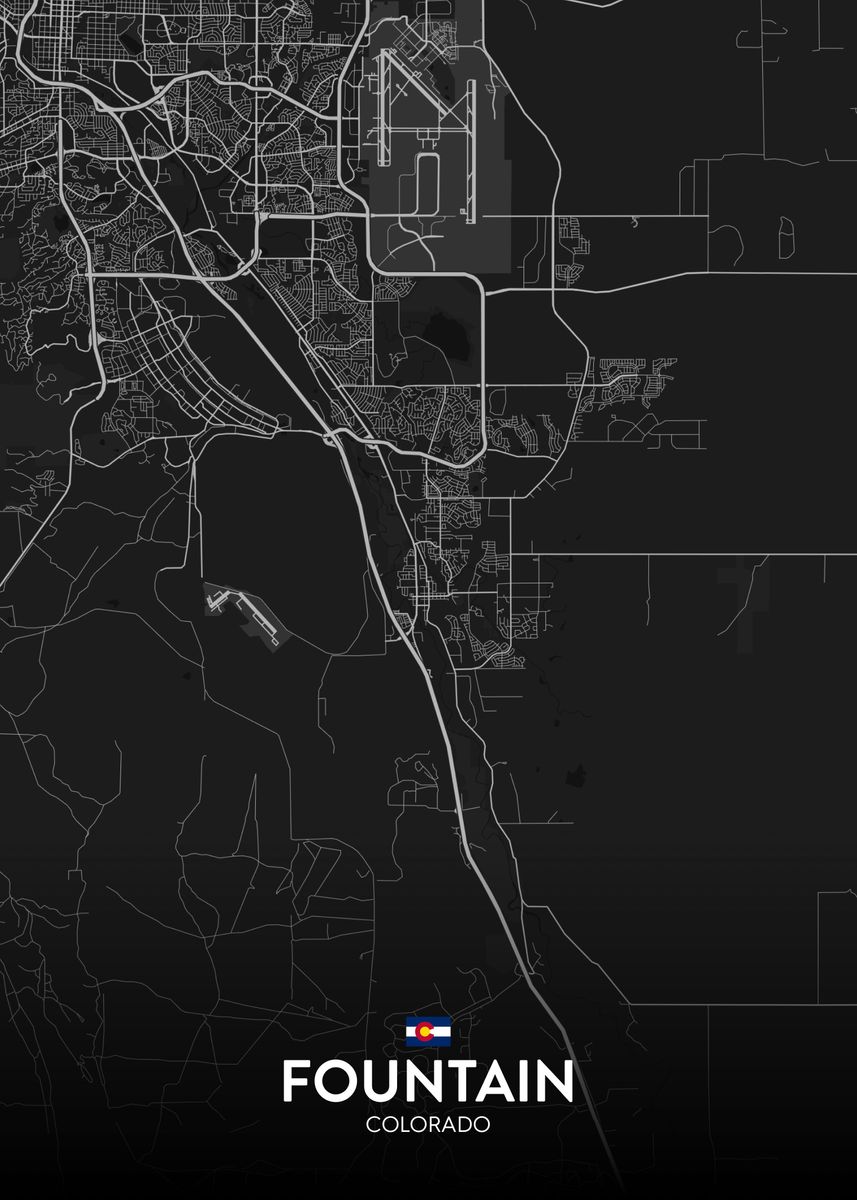 'Fountain CO' Poster by IMR Designs | Displate