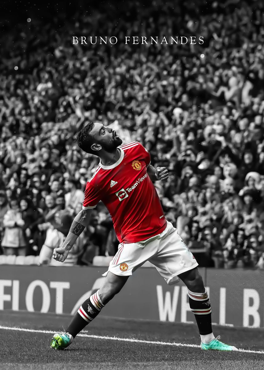 'bruno fernandes' Poster, picture, metal print, paint by DUKE STUDIO ...