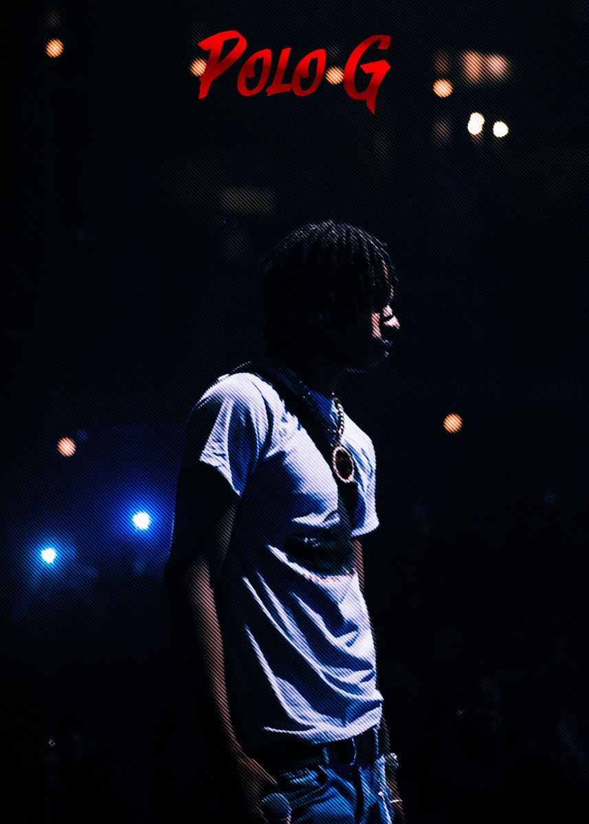 'Polo G Rapper' Poster, picture, metal print, paint by Luna Studio ...