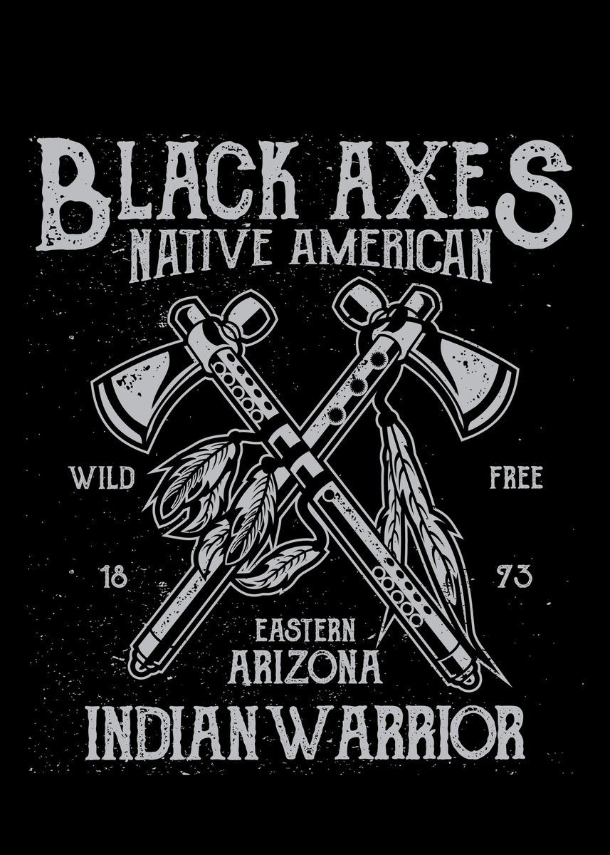 'Black Axes' Poster, picture, metal print, paint by thetshirtshop2020 ...