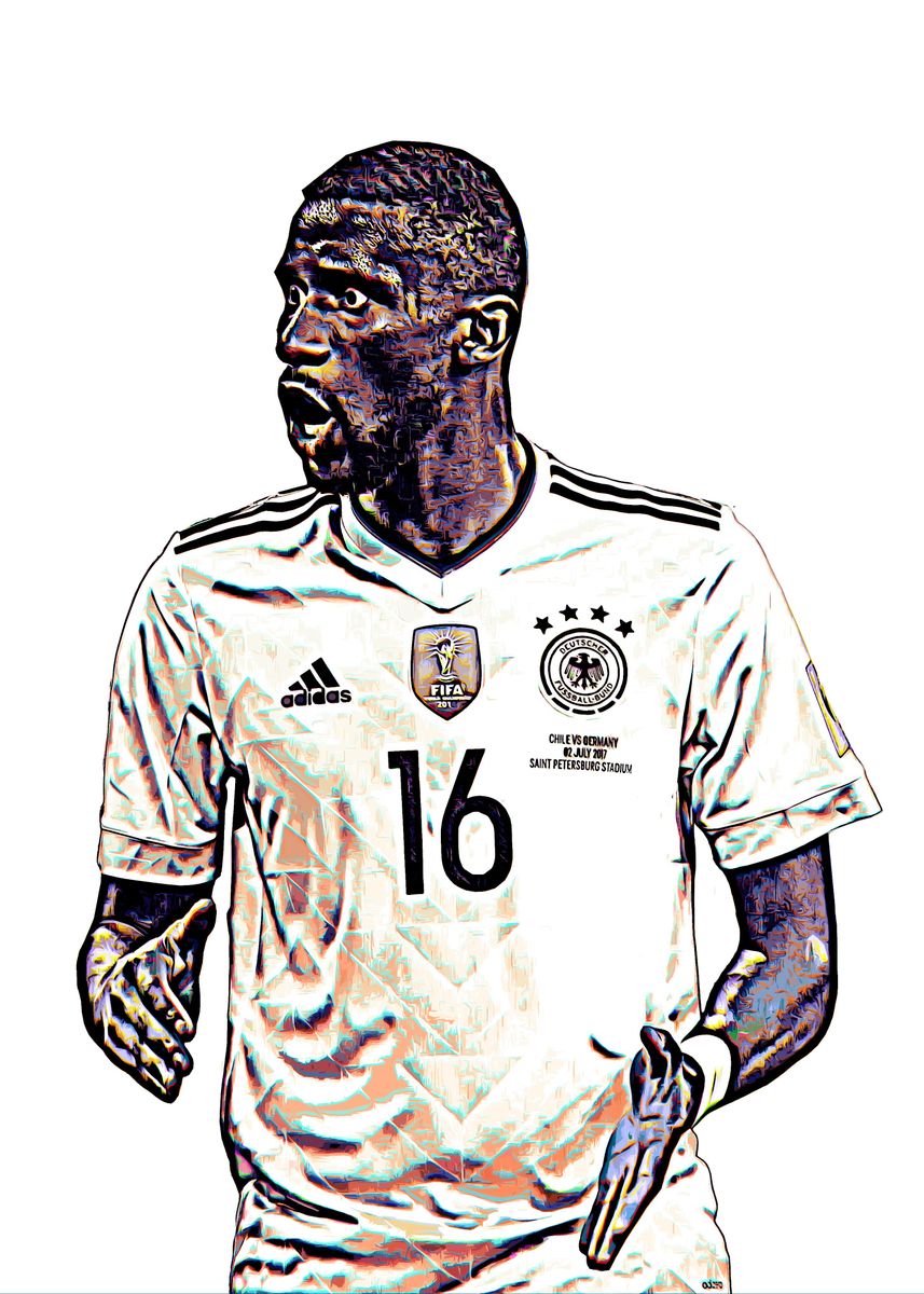 'Antonio Rudiger' Poster, picture, metal print, paint by StanfordPouros ...