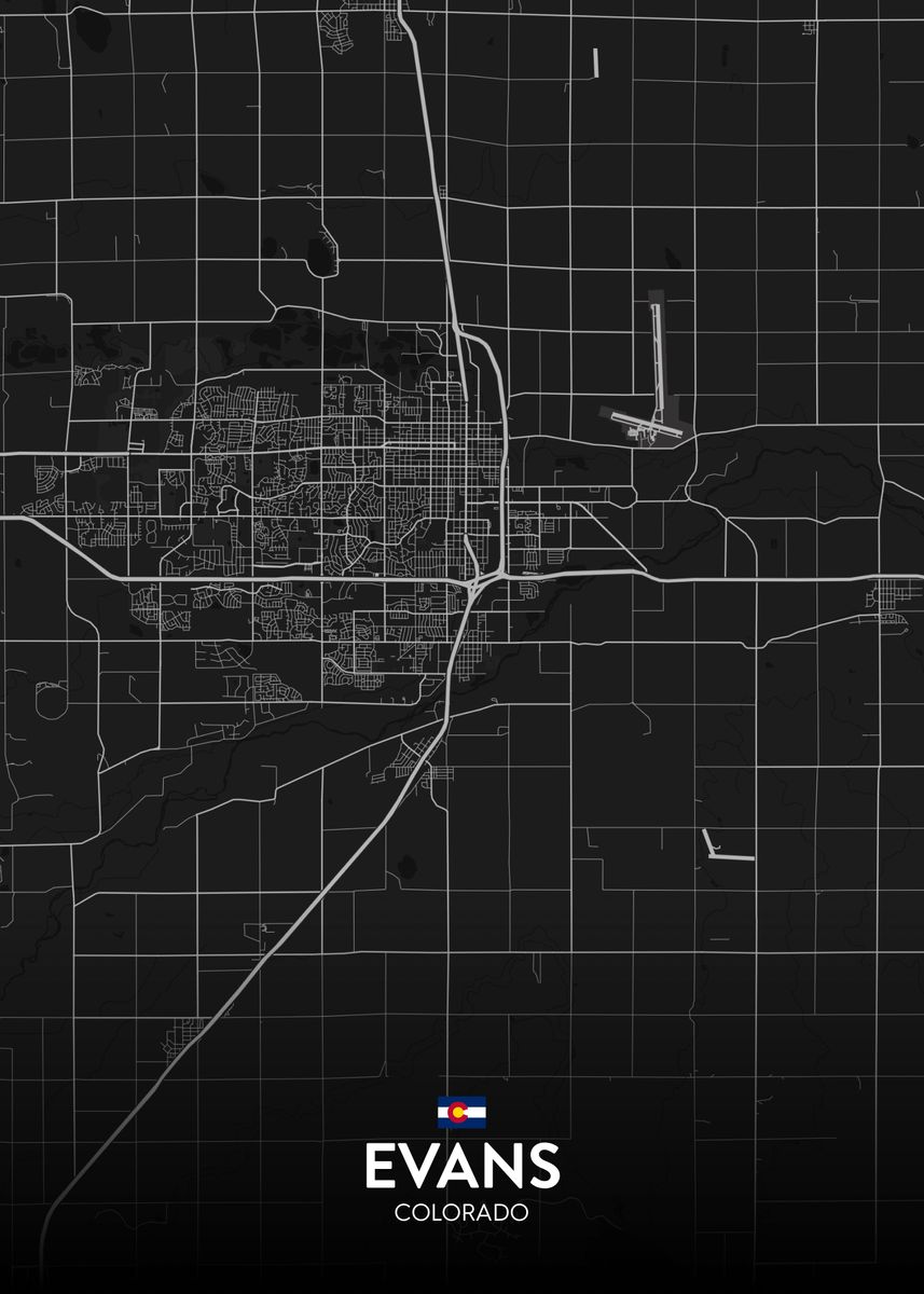 'Evans CO' Poster by IMR Designs | Displate