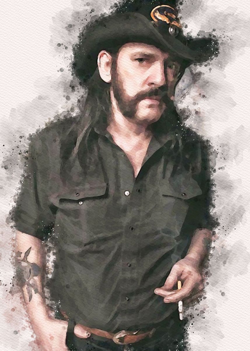 'Lemmy Musician' Poster, picture, metal print, paint by chynna getty ...