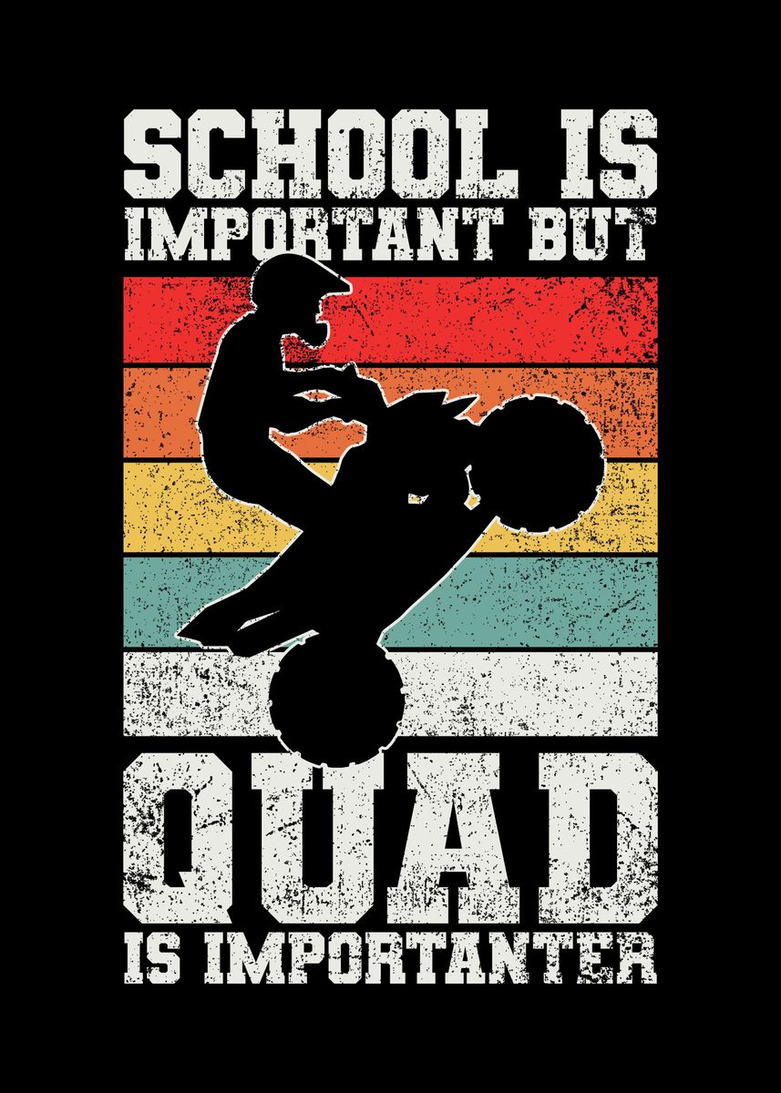 'Quad' Poster, picture, metal print, paint by Mealla | Displate