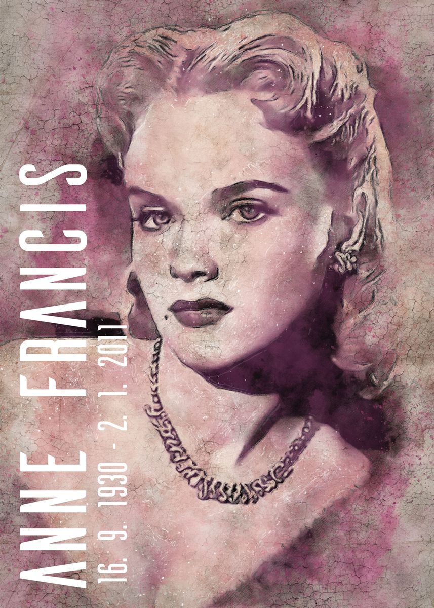 'Anne Francis' Poster by Petra Rommelfanger | Displate
