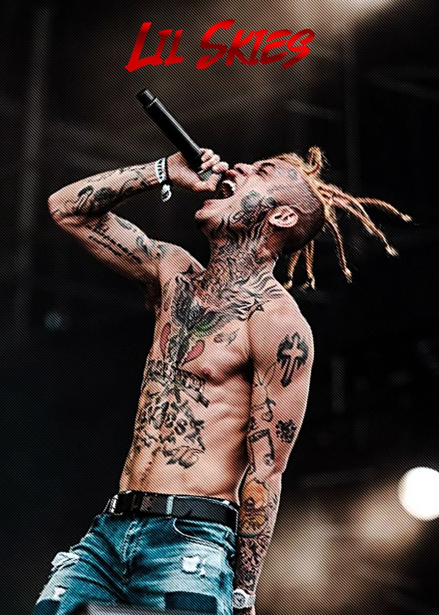 'Lil Skies Rapper ' Poster, picture, metal print, paint by jamesstudio ...