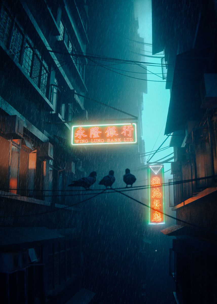 'INSOMNIA' Poster, picture, metal print, paint by Austin Poon | Displate