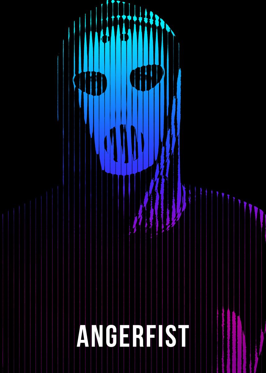 'angerfist' Poster, picture, metal print, paint by Bestselling Music ...