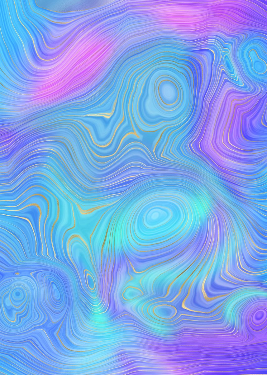 'Rainbow Strata Texture 03' Poster by Aloke Design | Displate