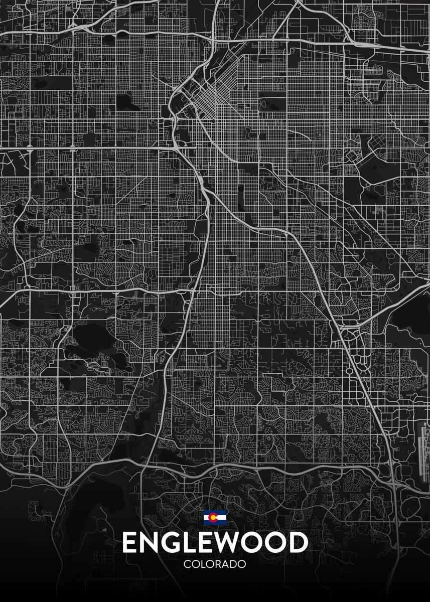 'Englewood CO' Poster, picture, metal print, paint by IMR Designs ...