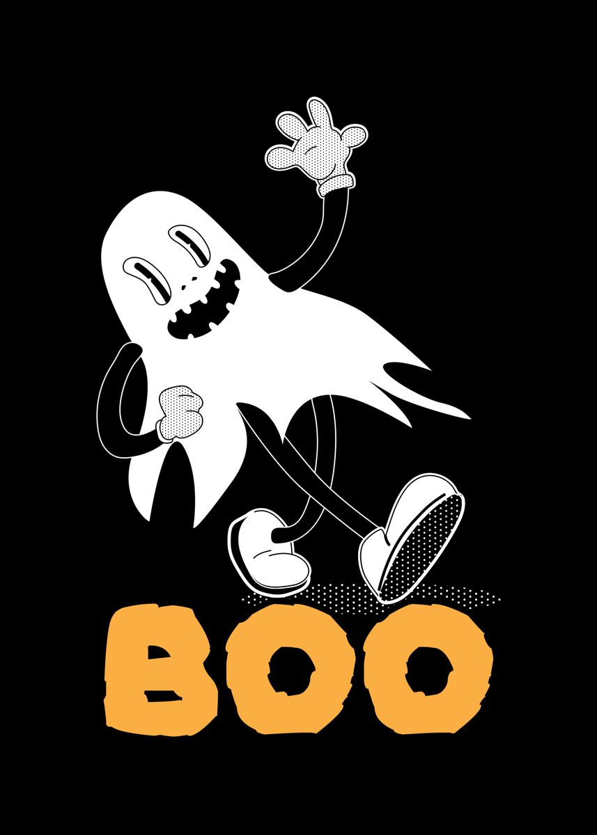 'Cute Halloween Season Boo' Poster, picture, metal print, paint by NAO ...