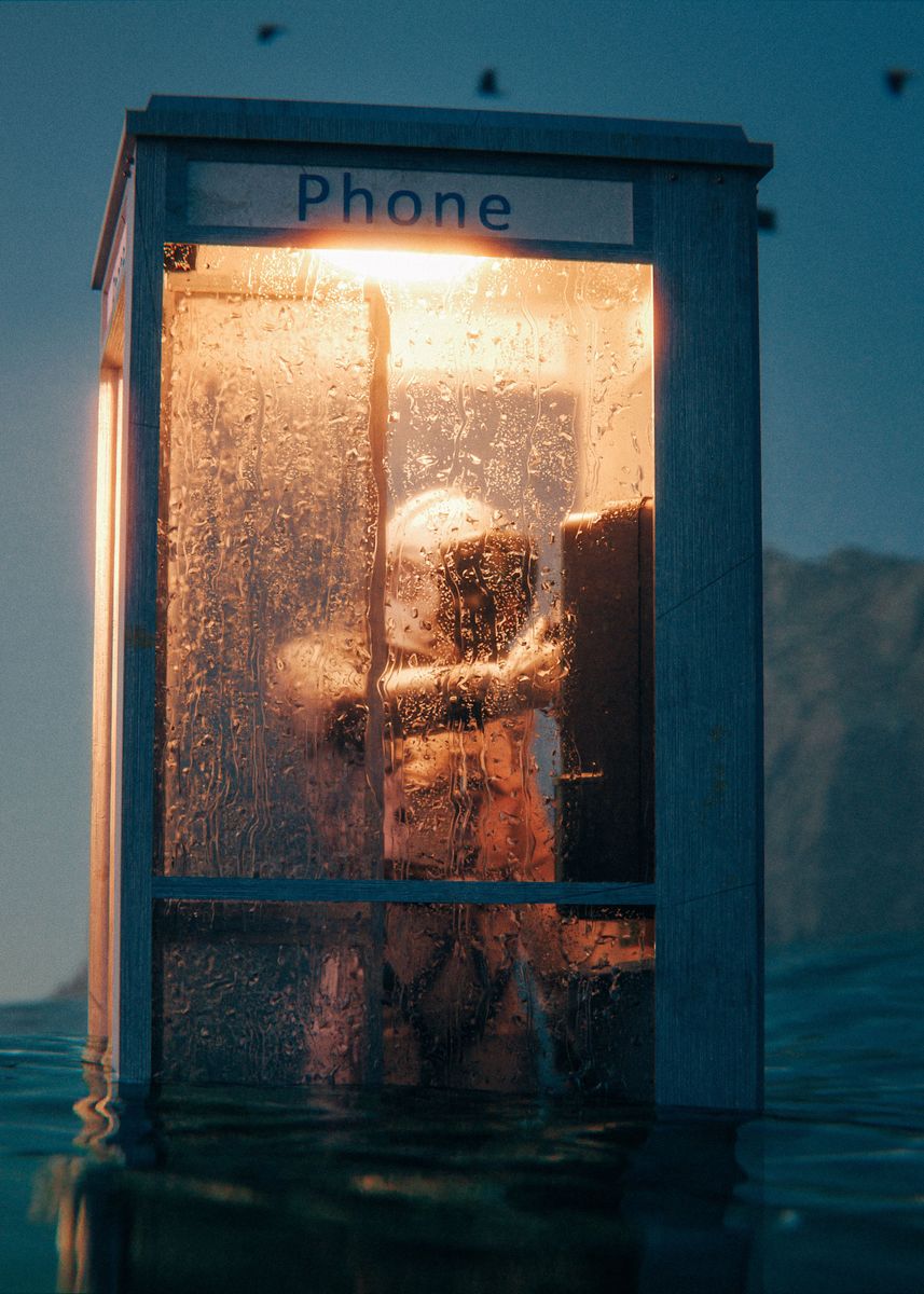 'WORLDS APART II' Poster, picture, metal print, paint by Austin Poon | Displate