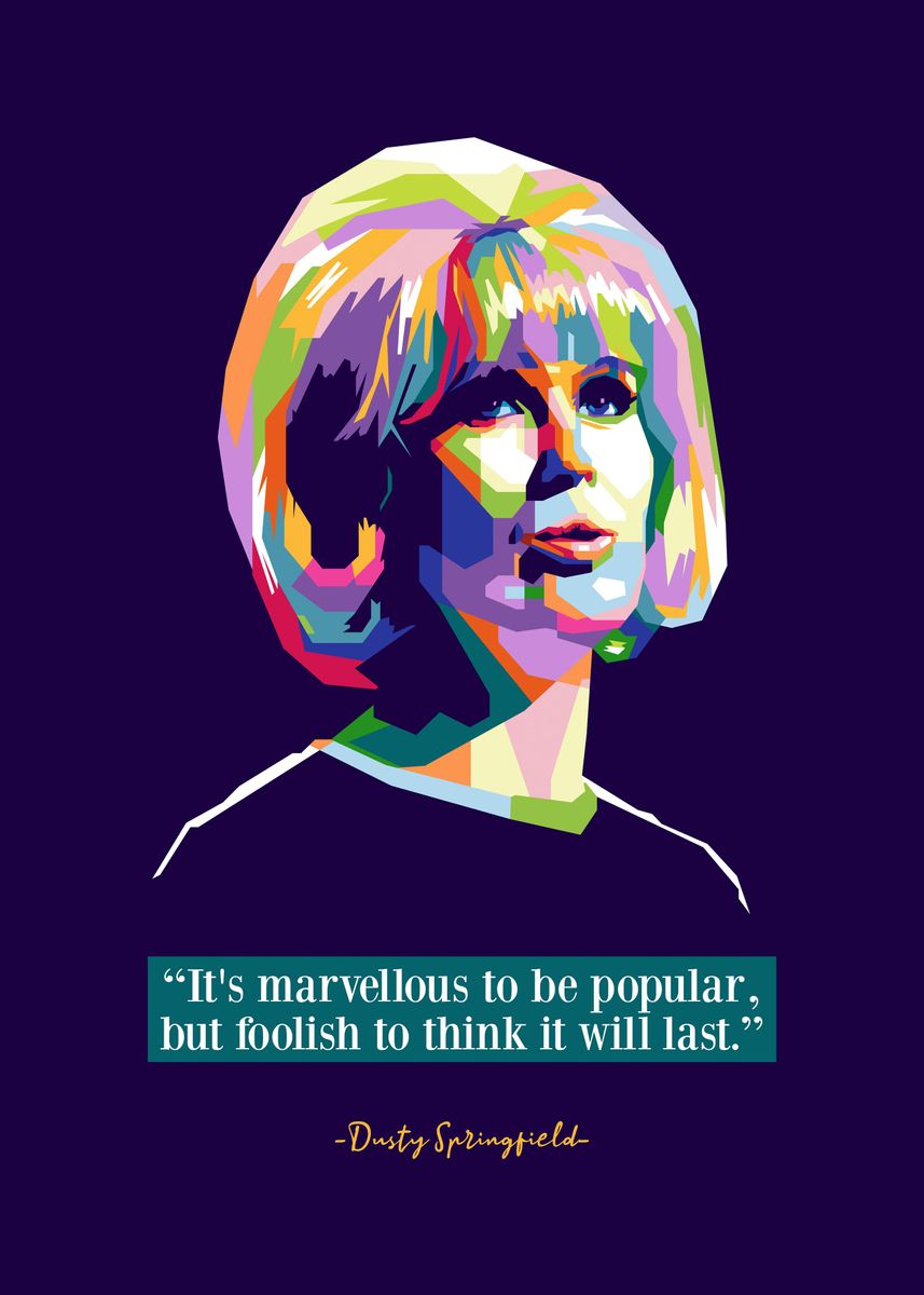 'Dusty Springfield' Poster, picture, metal print, paint by nofa aji ...