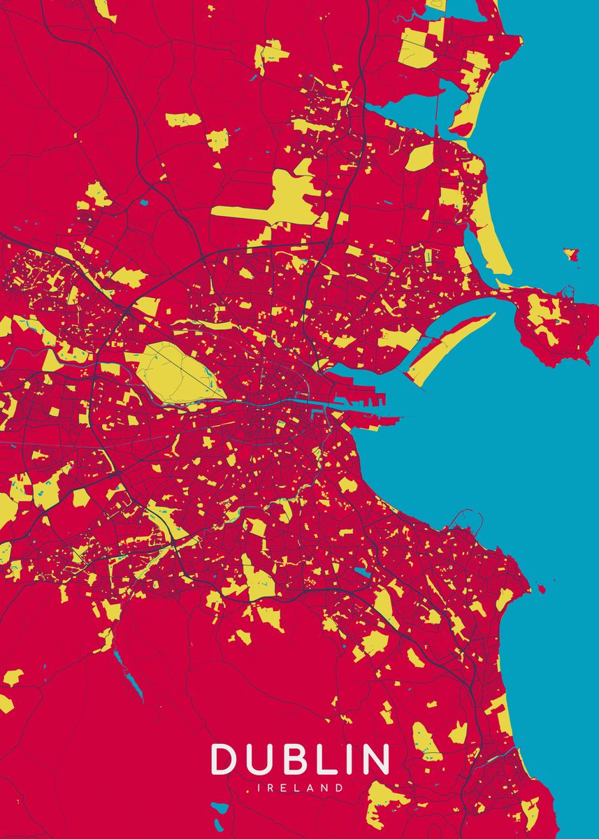 'Dublin' Poster by mapsies | Displate