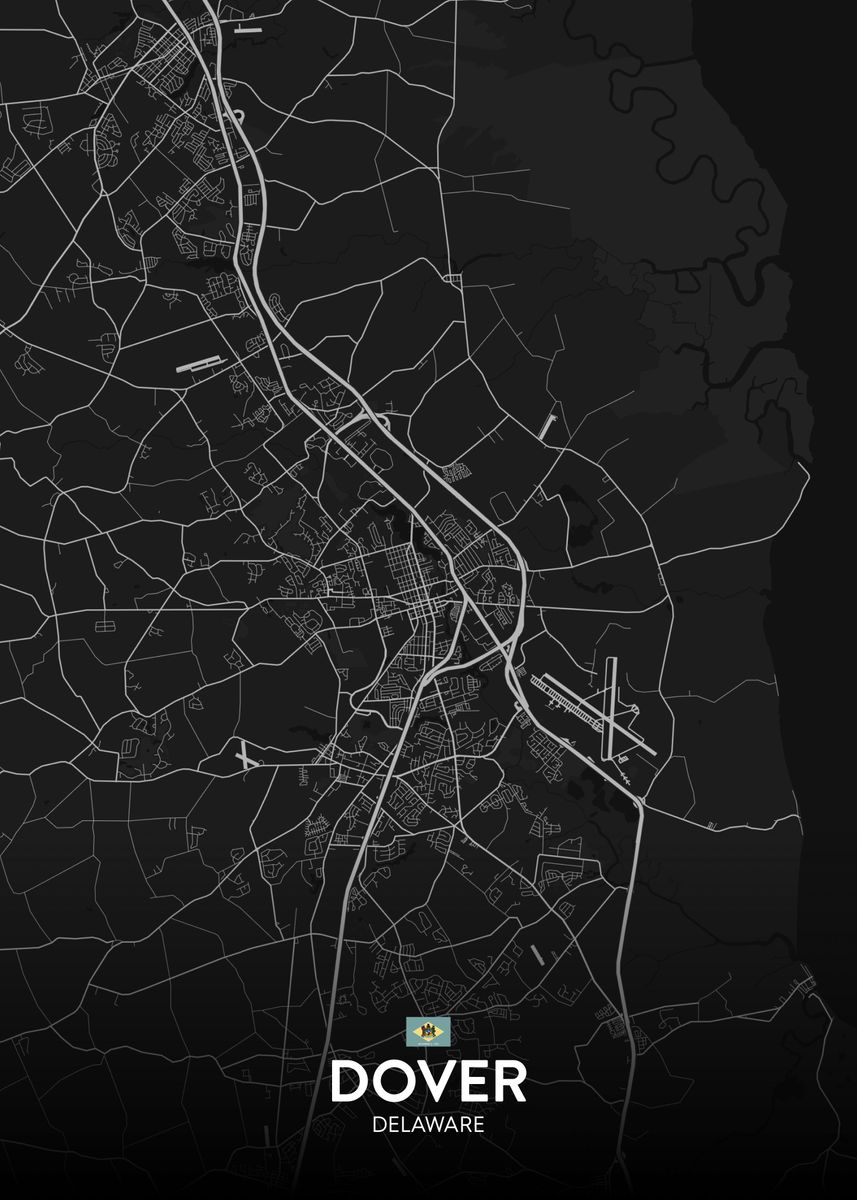 'Dover DE' Poster, picture, metal print, paint by IMR Designs | Displate