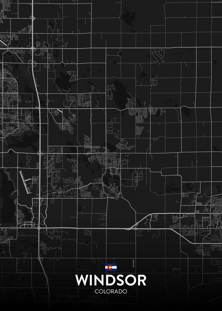 'Windsor CO' Poster, picture, metal print, paint by IMR Designs | Displate