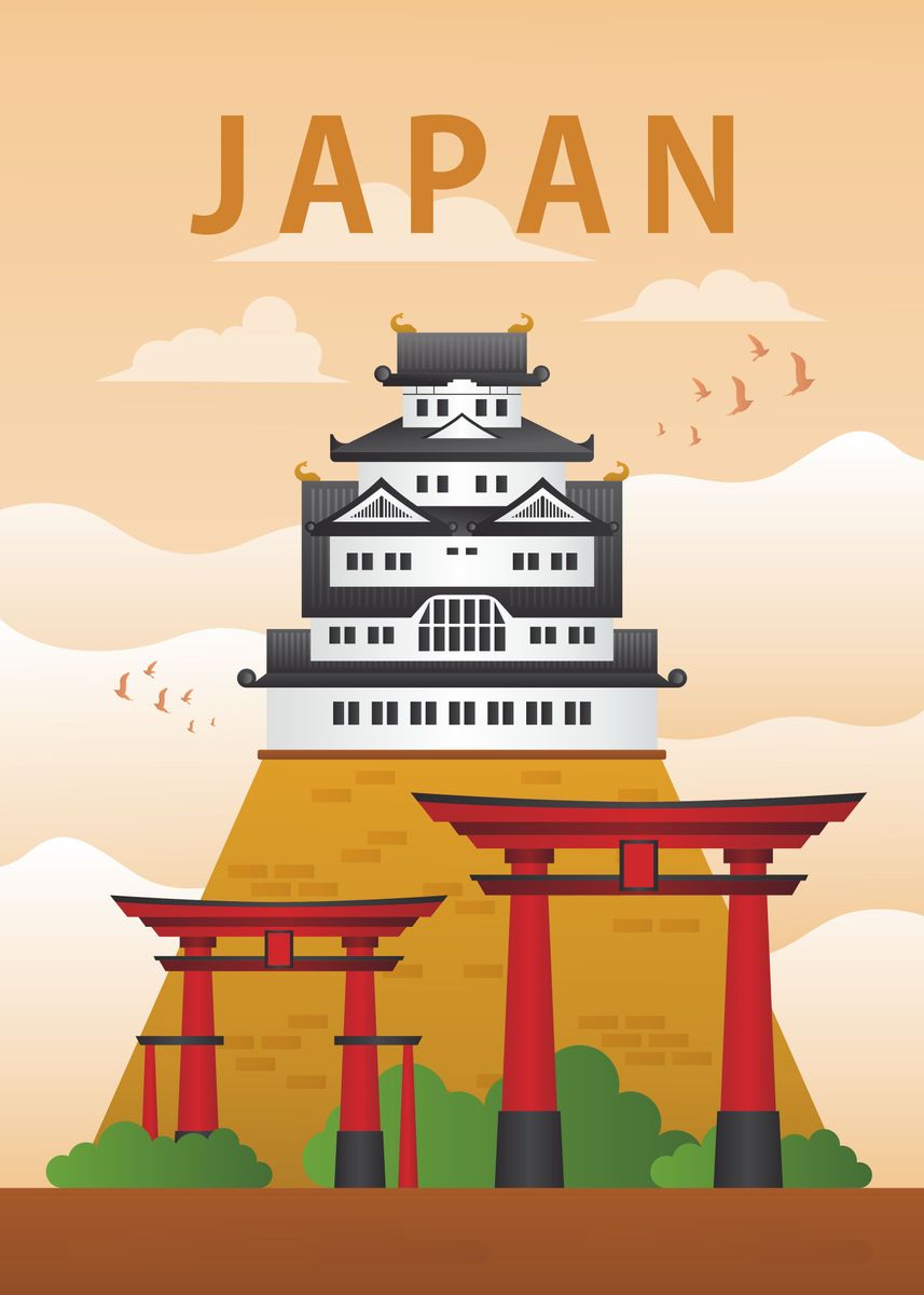 'Japan' Poster by UP Creative | Displate