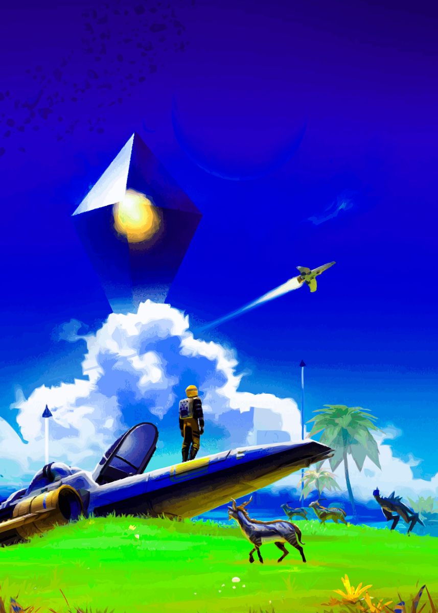 'no mans sky' Poster, picture, metal print, paint by Jhonnie Krueger ...