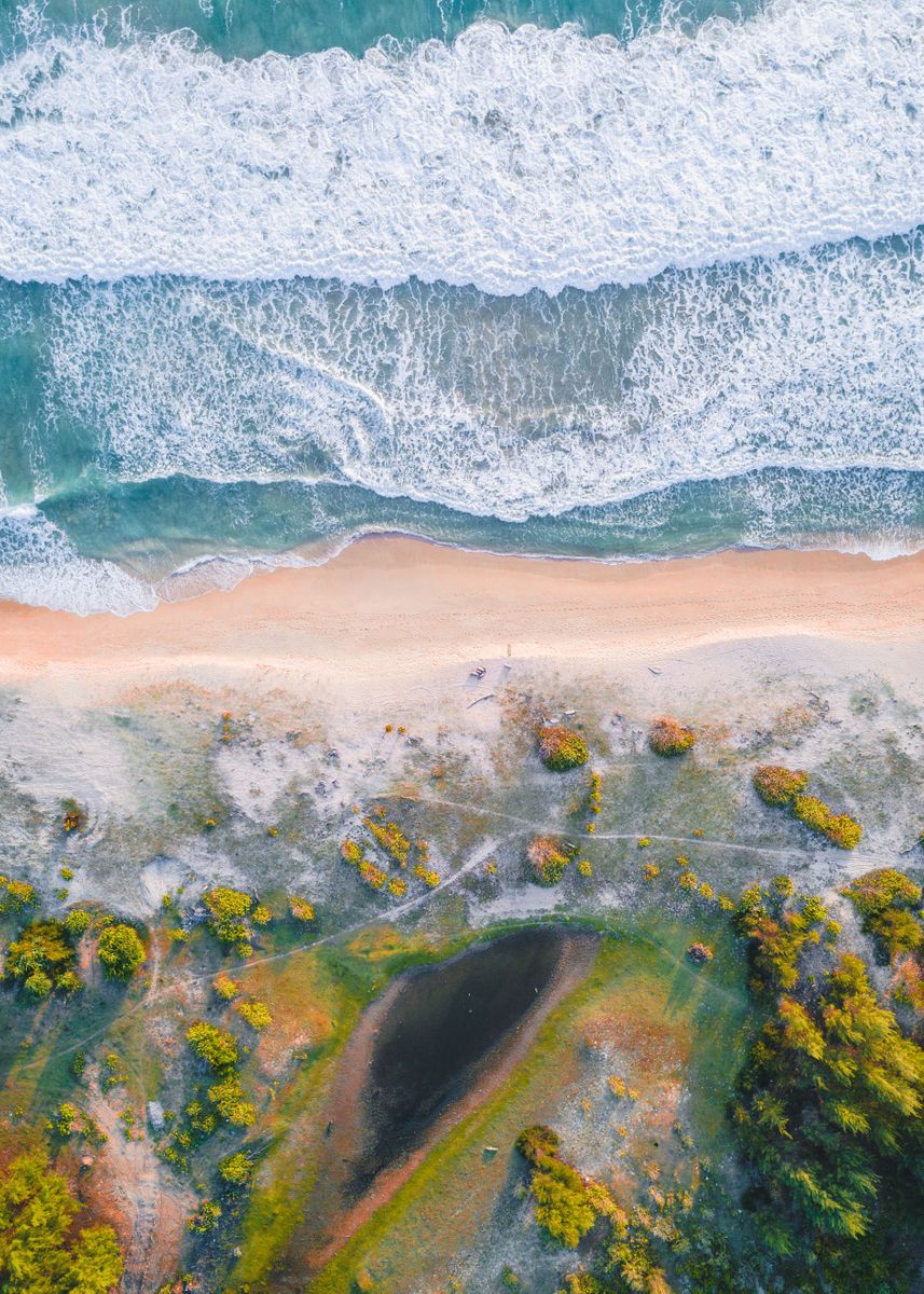 'Relaxing Resting Waves' Poster, picture, metal print, paint by Aiden ...