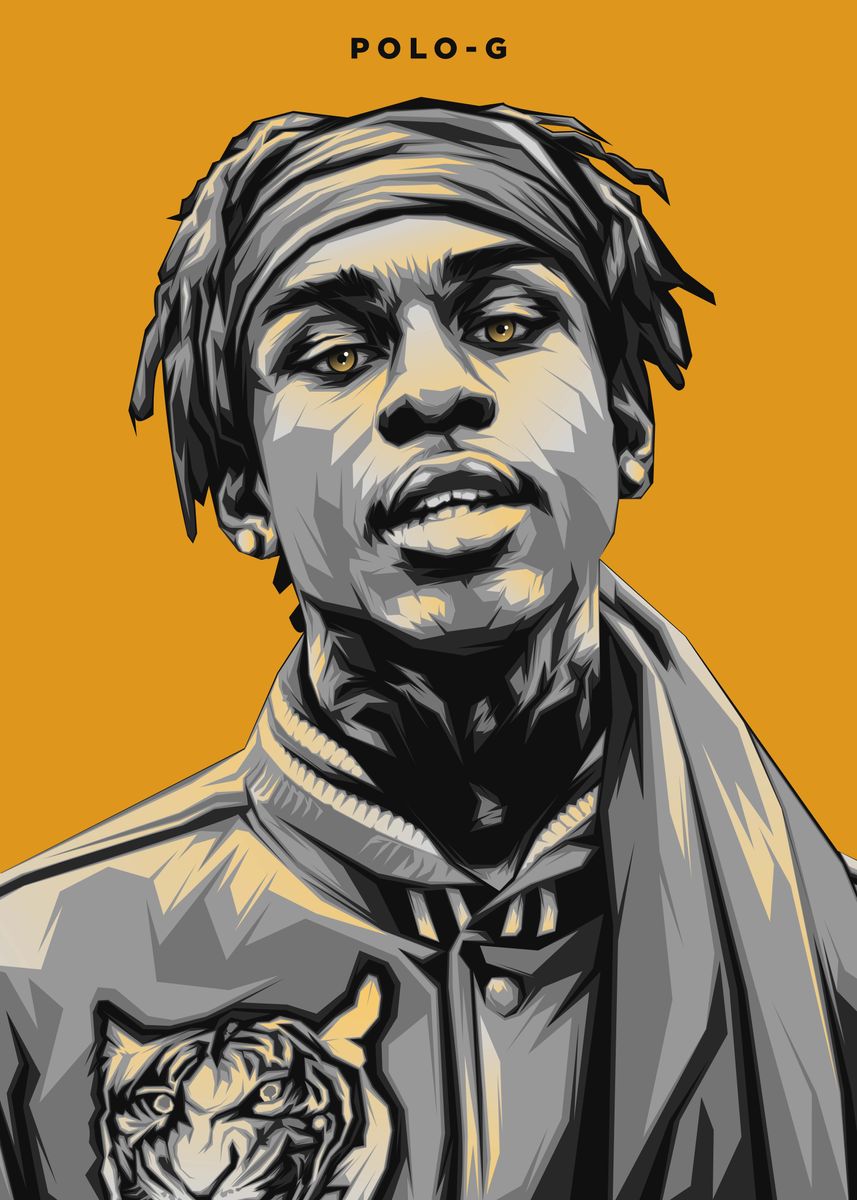 'Polo G PopArt Rapper' Poster by Lucky Dream | Displate